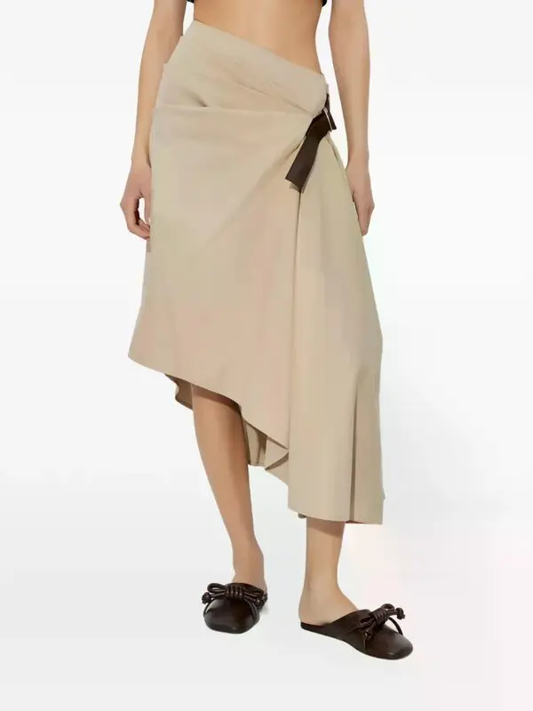 Loewe Belted Asymmetric Midi Skirt