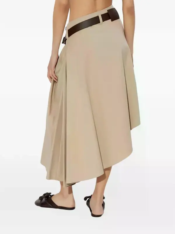 Loewe Belted Asymmetric Midi Skirt