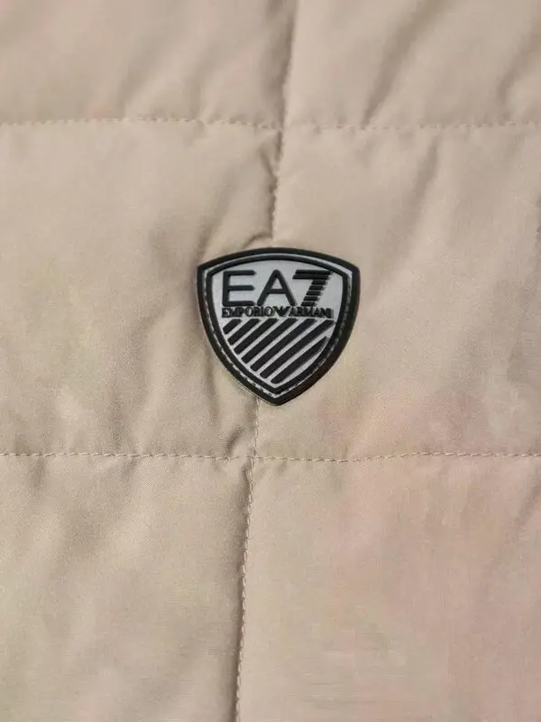 EA7 Quilted Gilet With Logo Patch