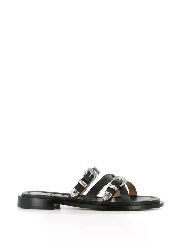 Sartore Buckle-strap Flat Sandals