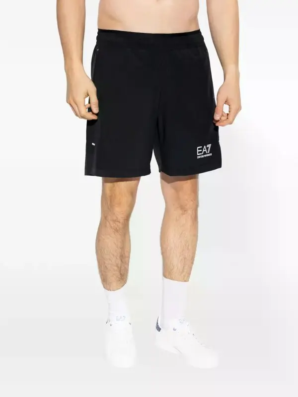 EA7 Logo-print Shorts