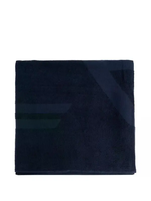Emporio Armani Logo-detail Bath Towel - Blue