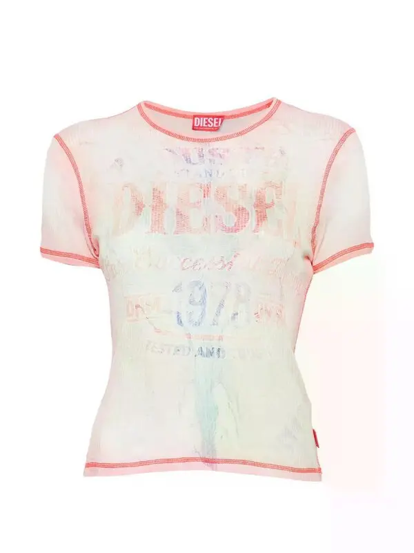DIESEL Printed T-shirt - Neutrals