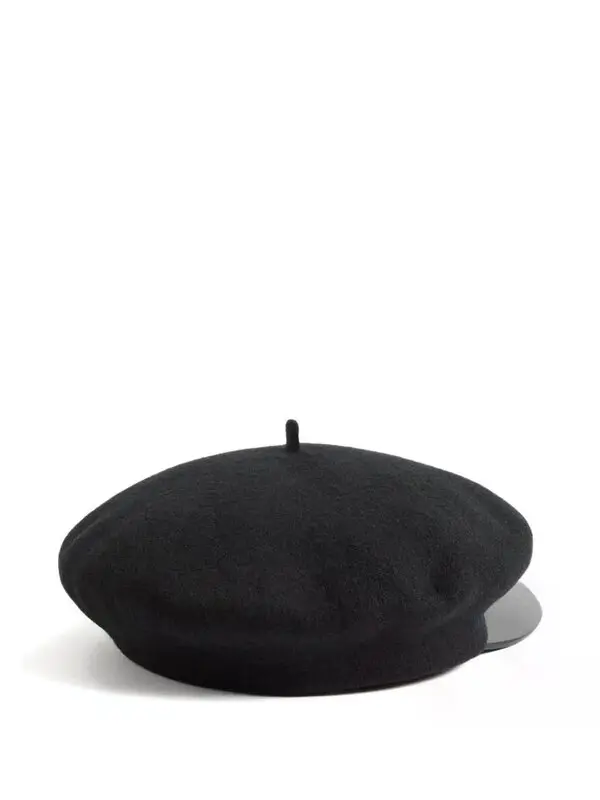 Valentino Garavani Vlogo Signature Cap With Leather Visor - Black
