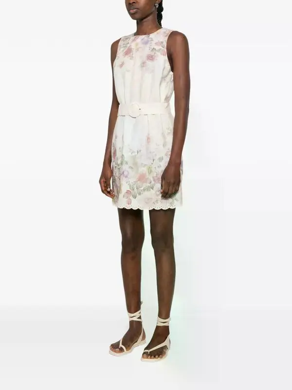 TWINSET Mini Floral Belted Dress