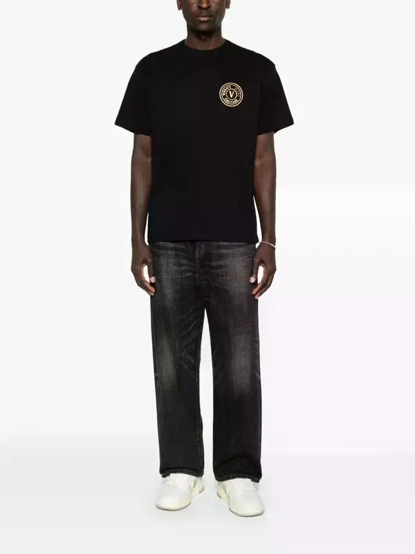 Versace Logo-detail T-shirt - Black