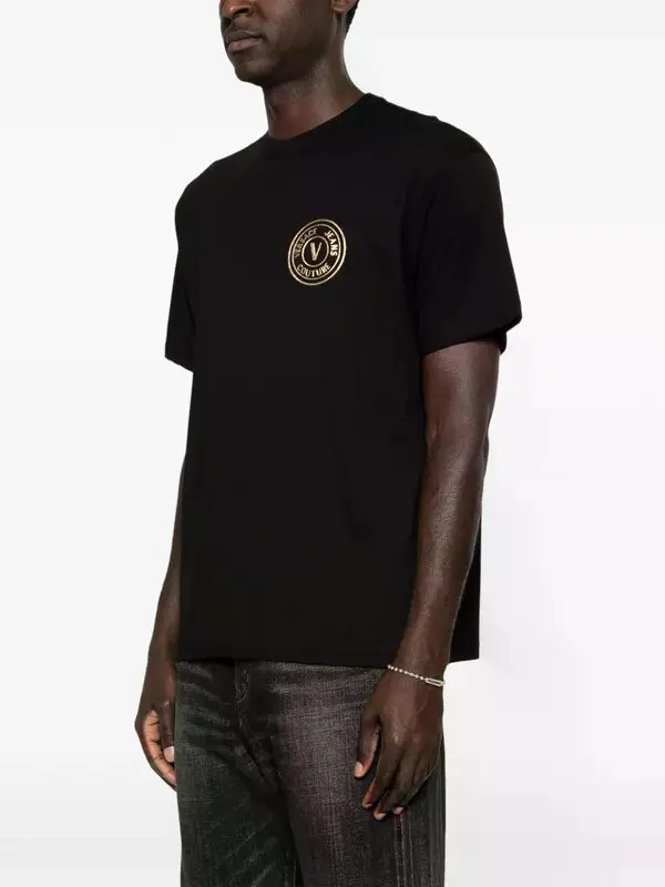 Versace Logo-detail T-shirt - Black