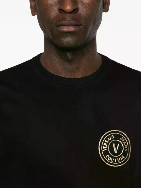 Versace Logo-detail T-shirt - Black