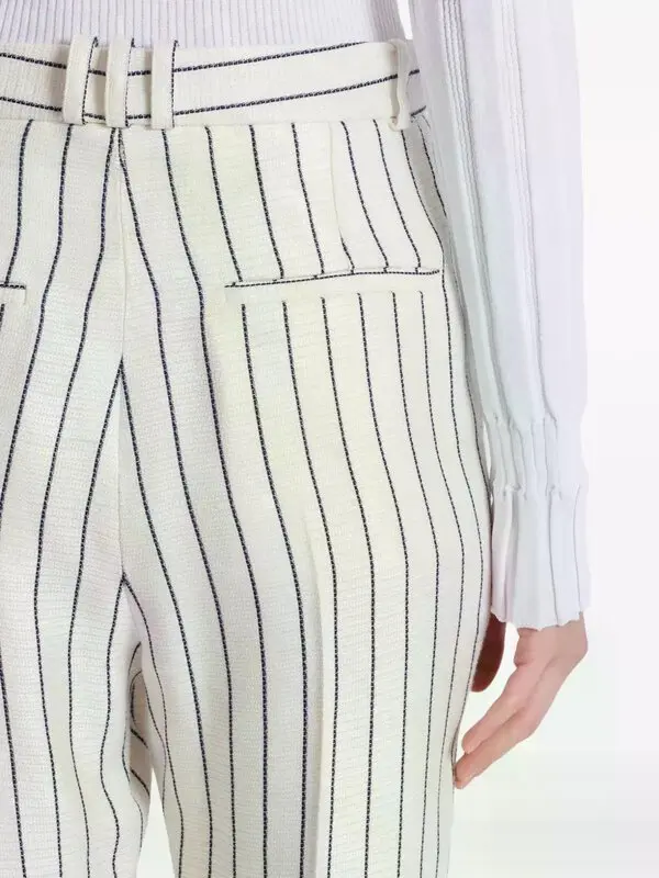 Balmain Pinstripe Flared-leg Trousers