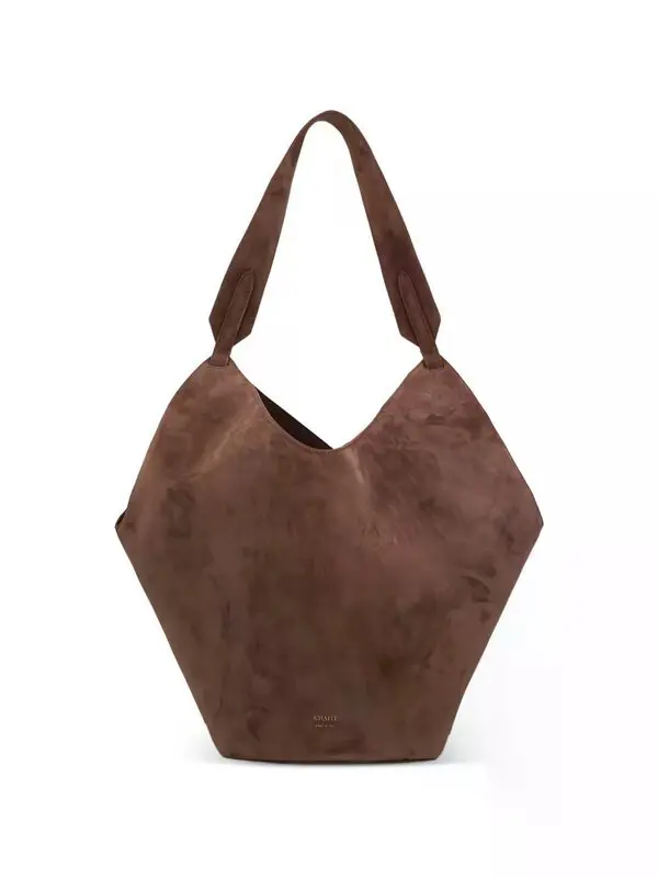 Khaite Small Lotus Suede Bucket Bag - Brown