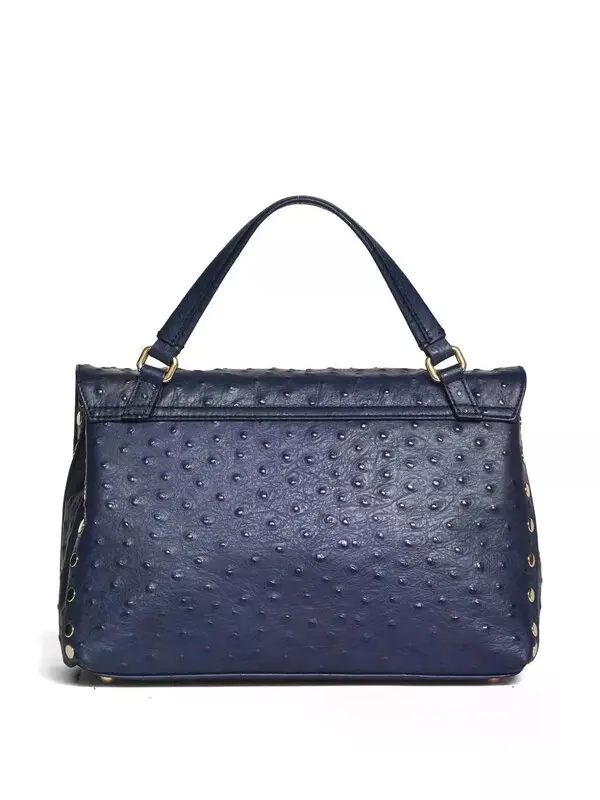 ZANELLATO Studded Leather Satchel - Blue