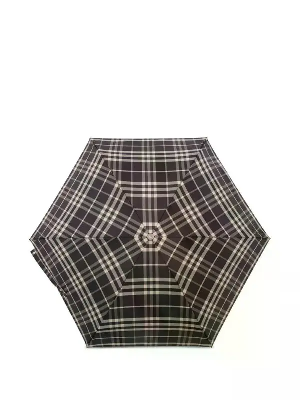 Burberry Check Folding Umbrella - Black