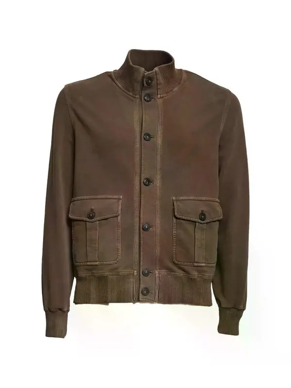 CIRCOLO 1901 Button Patch-pocket Jacket - Brown