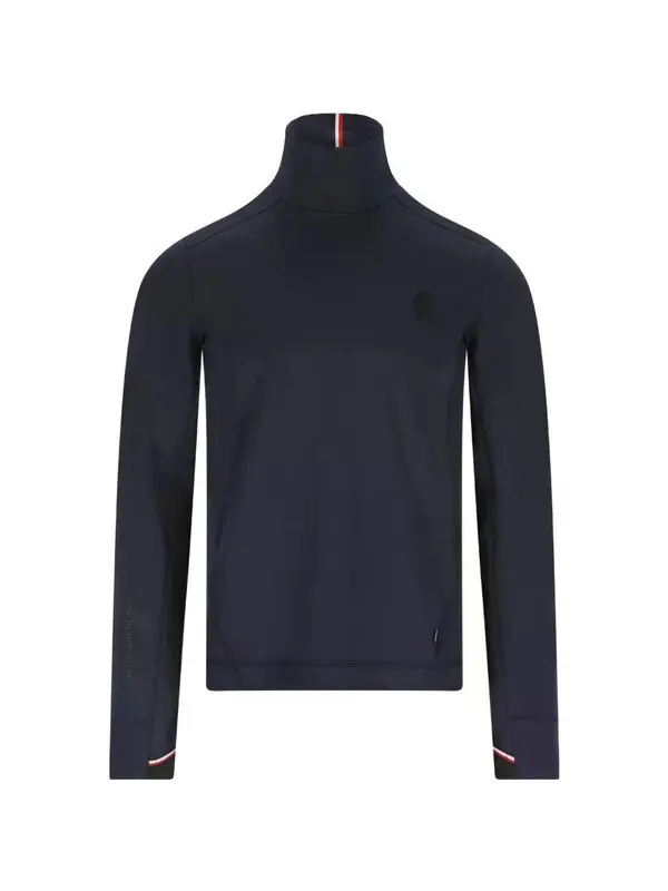 Moncler Logo Patch Turtleneck Sweater