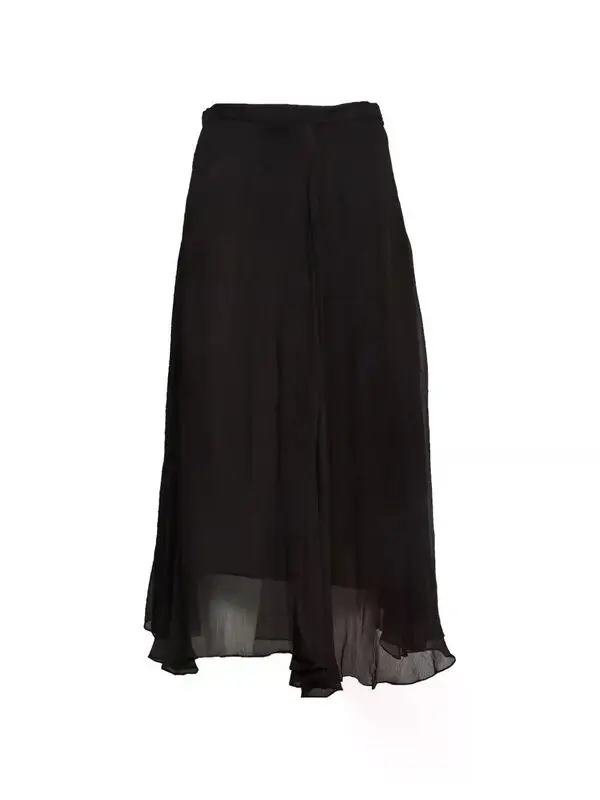 Isabel Marant Lycia Chiffon Asymmetric Skirt - Black