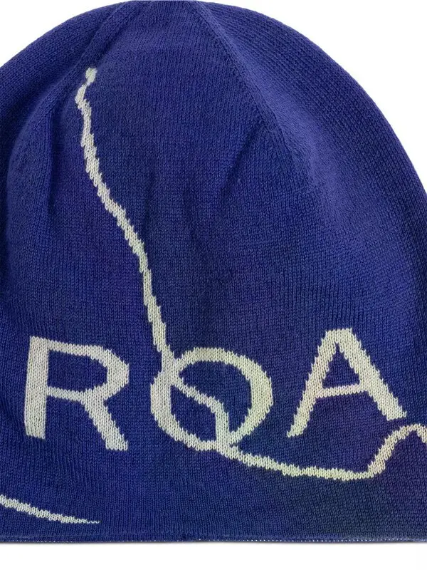 ROA Logo Graphic Beanie - Blue