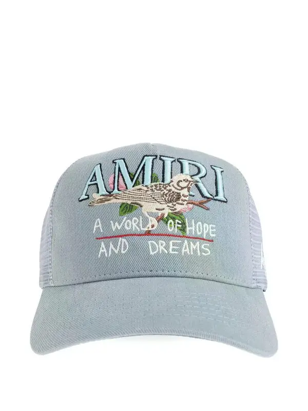 Amiri Logo-embroidered Baseball Cap - Blue