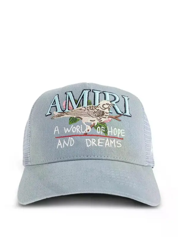 Amiri Logo-embroidered Baseball Cap - Blue