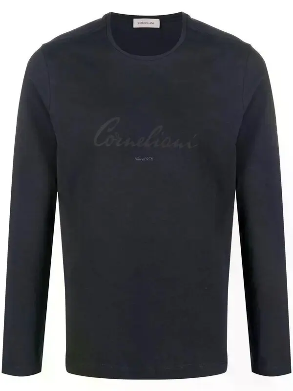 Corneliani Logo-print Long-sleeve T-shirt