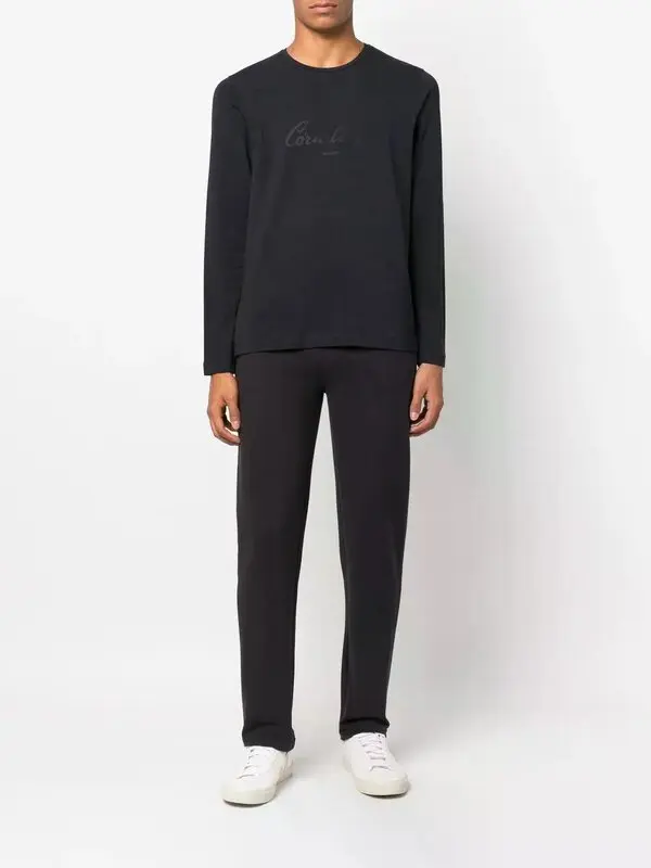 Corneliani Logo-print Long-sleeve T-shirt