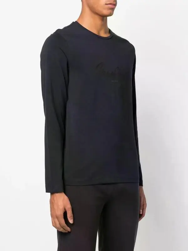 Corneliani Logo-print Long-sleeve T-shirt