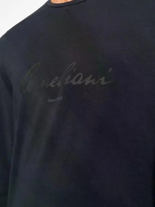 Corneliani Logo-print Long-sleeve T-shirt