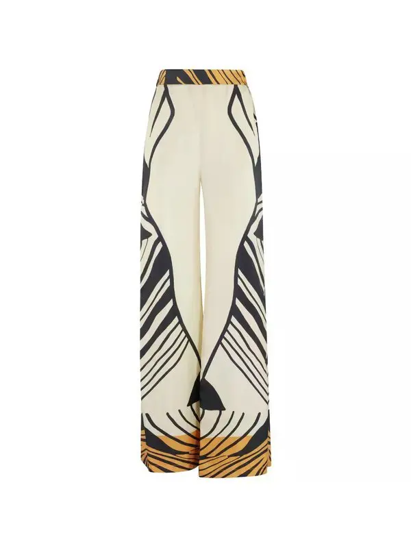 Raquel Diniz Printed Trousers - Neutrals