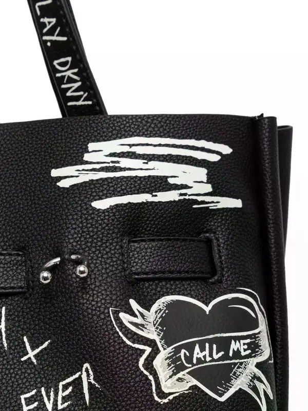 Dkny Grafitti-print Tote Bag
