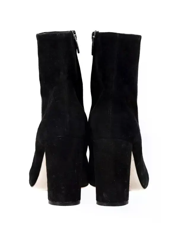 GIANVITO ROSSI Pointed-toe Block-heel Boots - Black