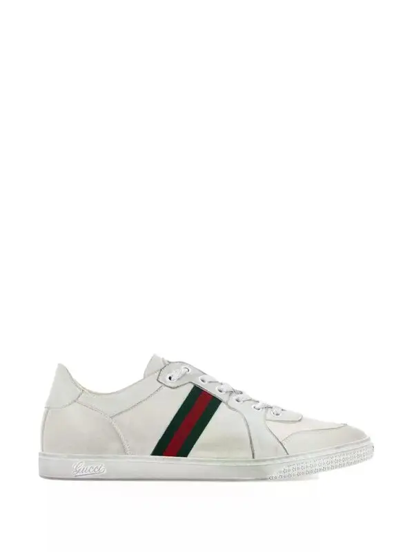 Gucci Leather Stretch Sneakers