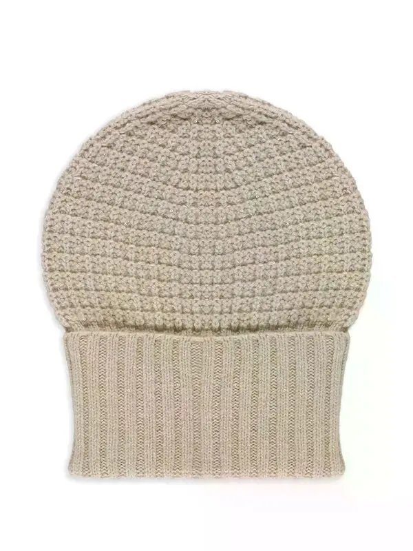 Fabiana Filippi Knitted Beanie - Neutrals
