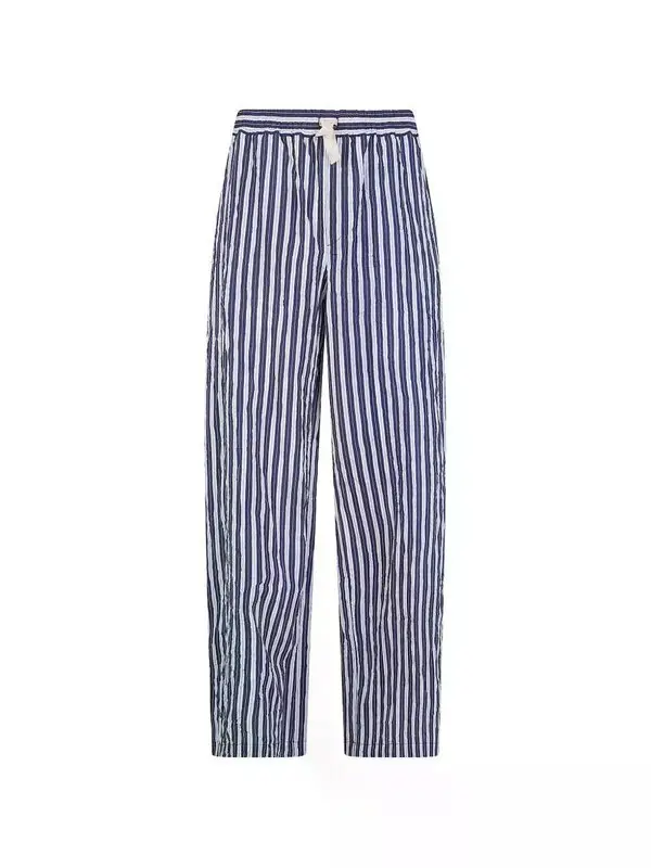 NUUR Striped-pattern Trousers