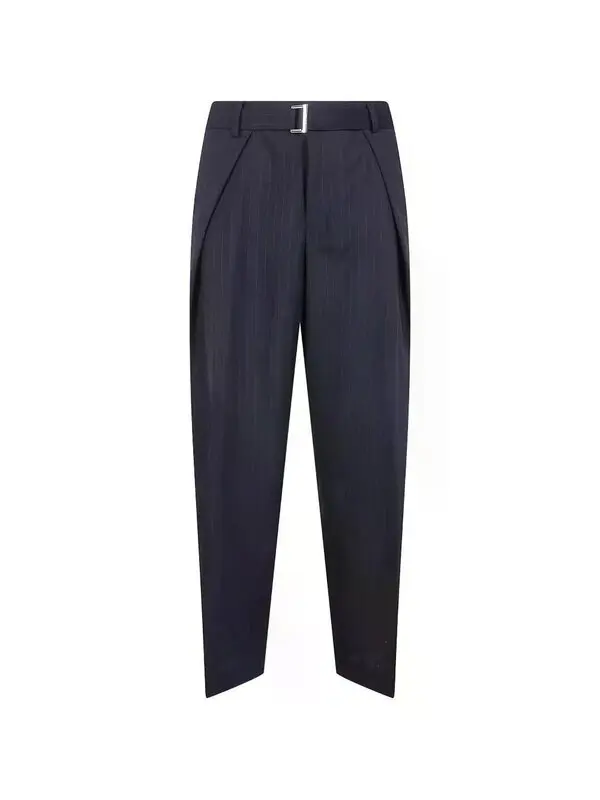Sacai Pinstripe-pattern Trousers - Black