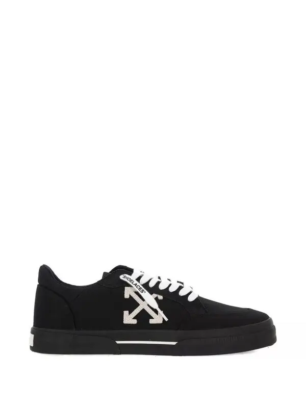 Off-White Vulcanized Canvas Low-top Sneakers - Black