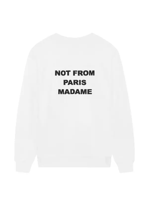 Drole De Monsieur Slogan Crew-neck Sweatshirt