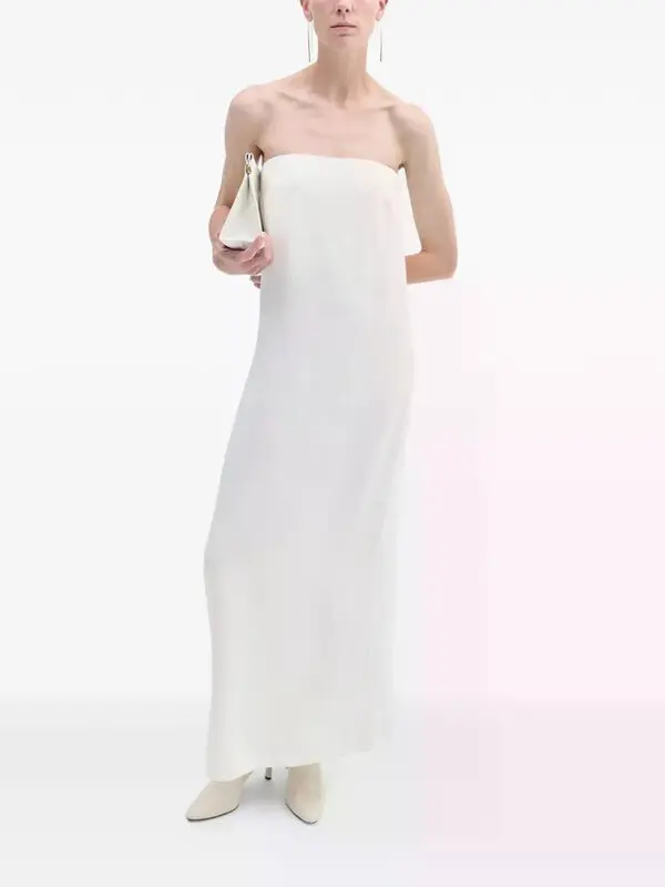 Co Collection Strapless Column Gown - White