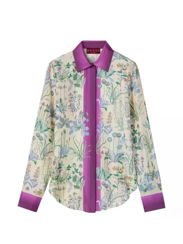 Gucci Floral Button Shirt - Neutrals