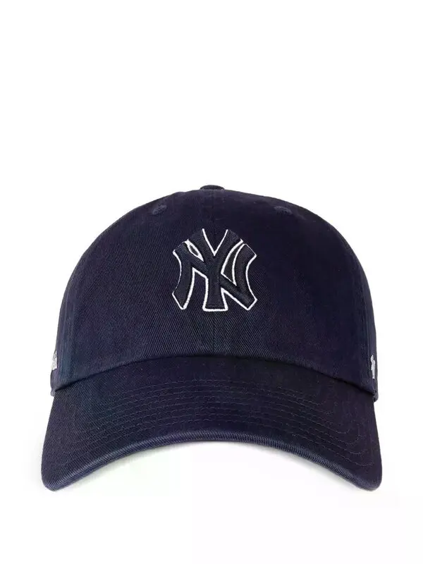 Sporty & Rich Embroidered Logo Baseball Cap - Blue