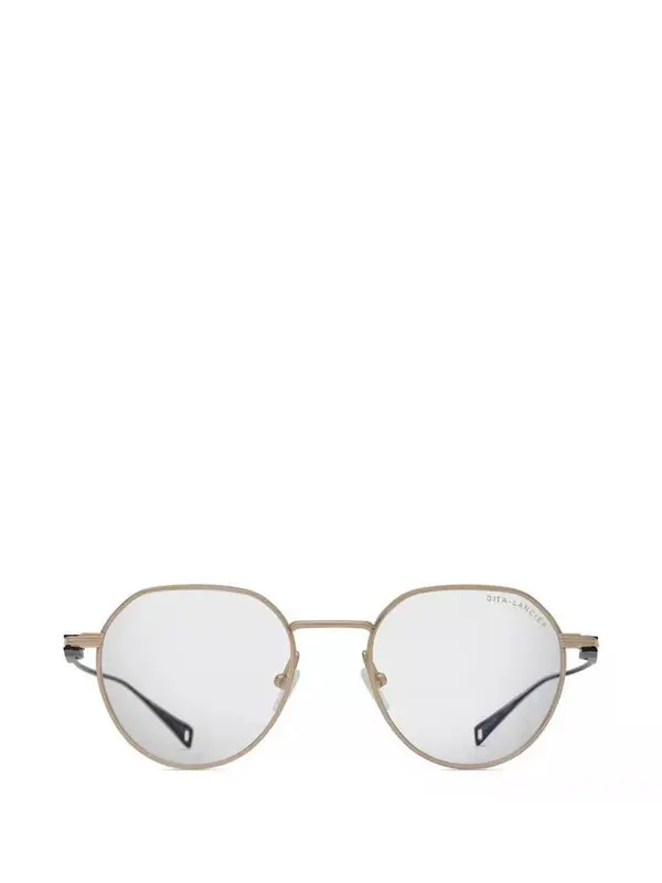 Dita Round Metal Glasses - Gold