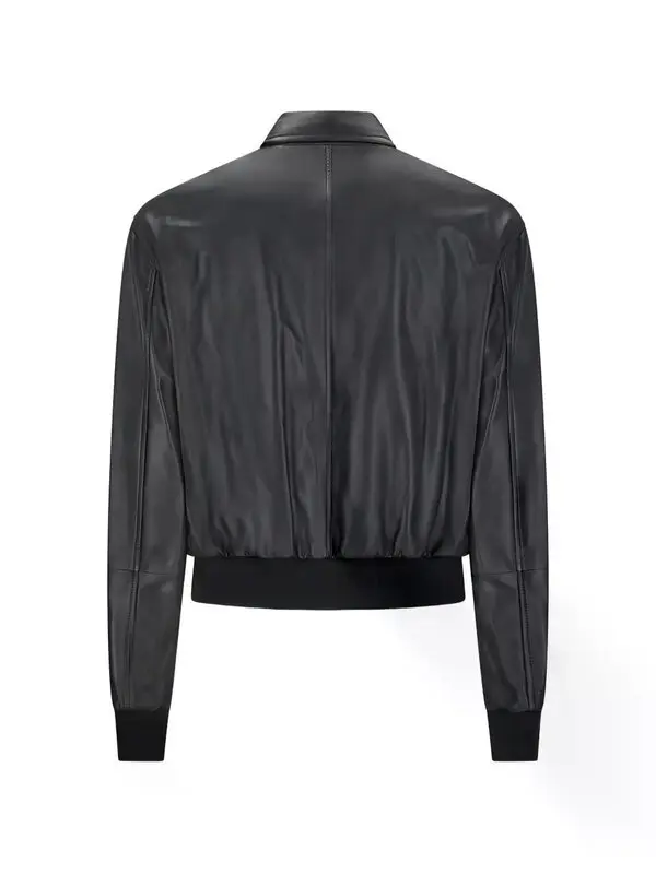 DESA 1972 Zipped Leather Bomber Jacket
