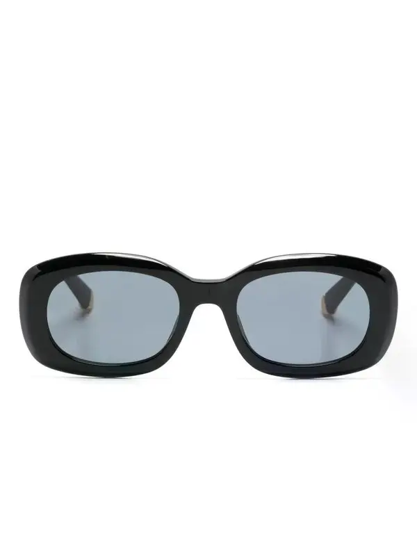 Stella McCartney Sc40080i Rectangle-frame Sunglasses - Black