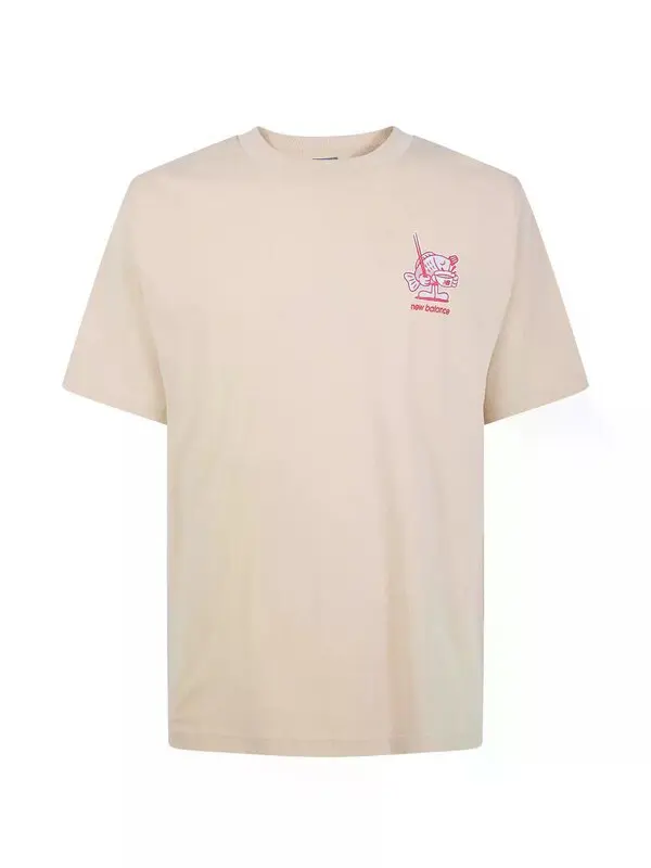 NEW BALANCE Graphic Print T-shirt - Neutrals