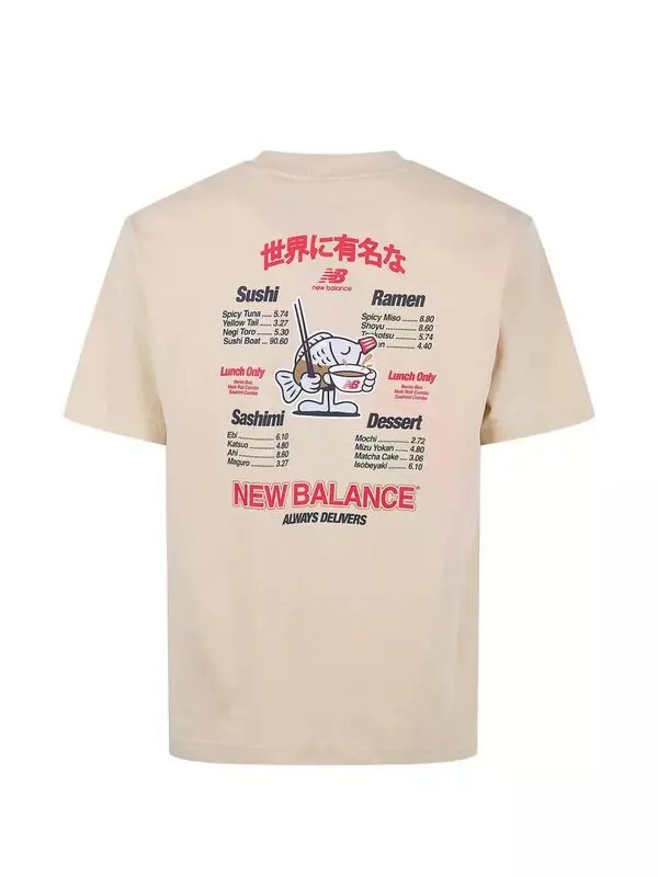 NEW BALANCE Graphic Print T-shirt - Neutrals