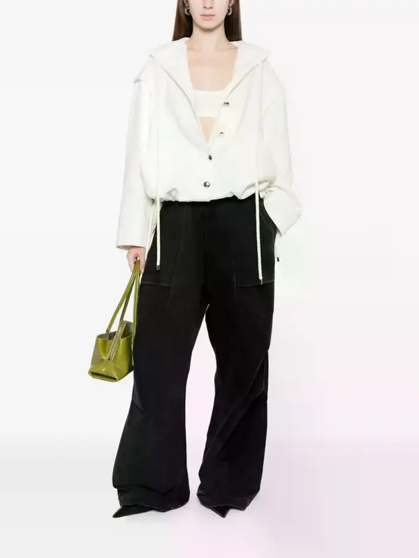 Blumarine Hooded Bouclé Jacket