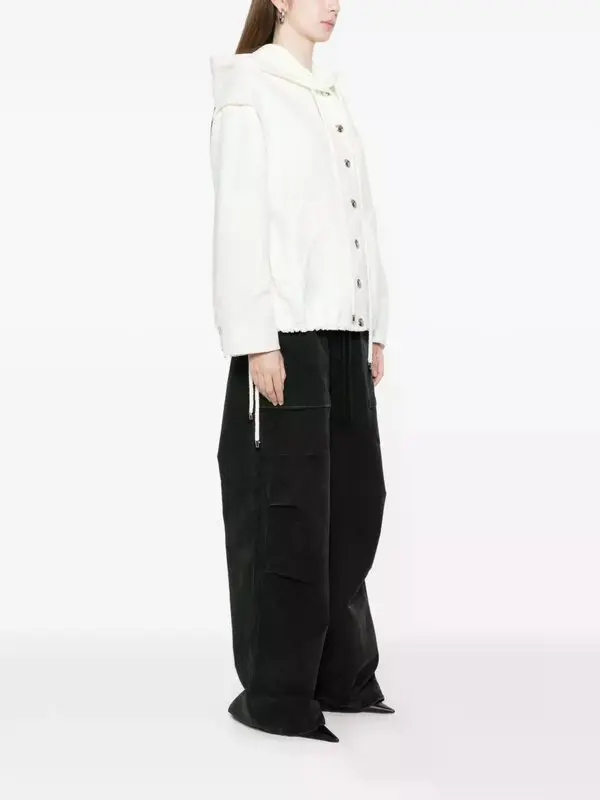Blumarine Hooded Bouclé Jacket