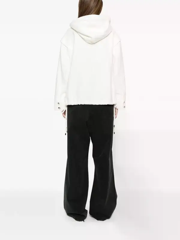 Blumarine Hooded Bouclé Jacket