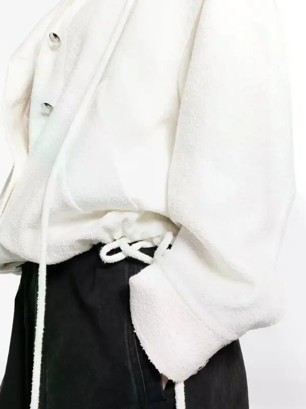 Blumarine Hooded Bouclé Jacket