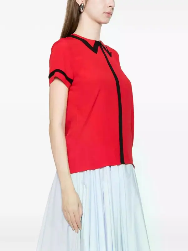 N°21 Striped Collar T-shirt