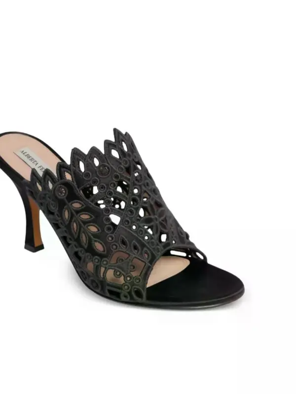 Alberta Ferretti Broderie-anglaise Sandals