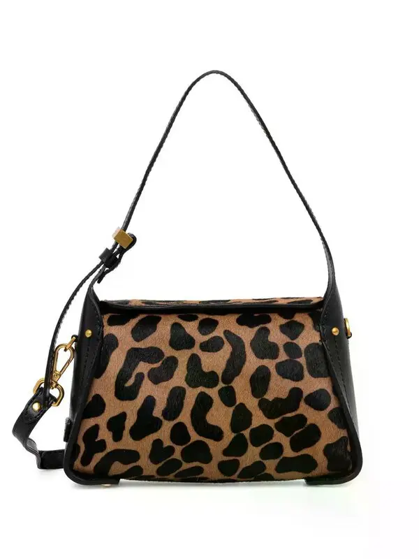 GIANNI CHIARINI Leopard Print Shoulder Bag - Neutrals